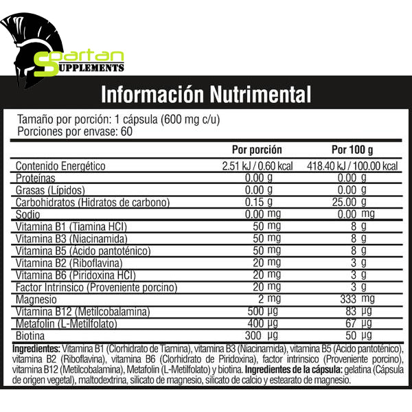 Complejo B MuscleFit | Spartan Supplements – spartansupplements