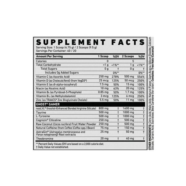 Ghost Gamer Focus X Energy | Spartan Supplements – spartansupplements